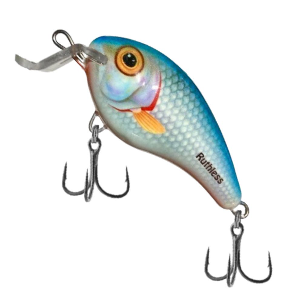 Bete Ruthless Rattlin Crank Shallow 65mm/15g, Blue, Ruthless Fishing ...