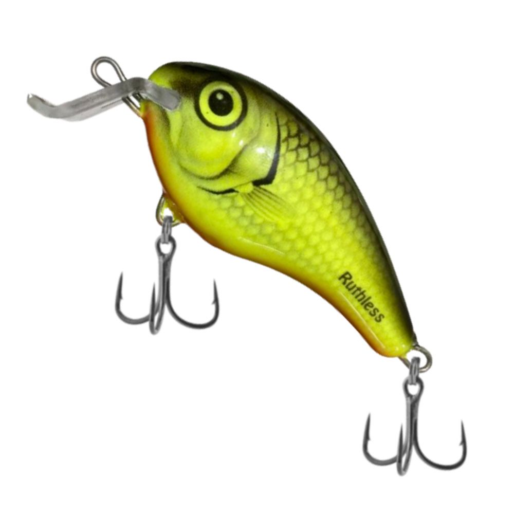 Bete Ruthless Rattlin Crank Shallow 65mm/15g, YB, Ruthless Fishing ...